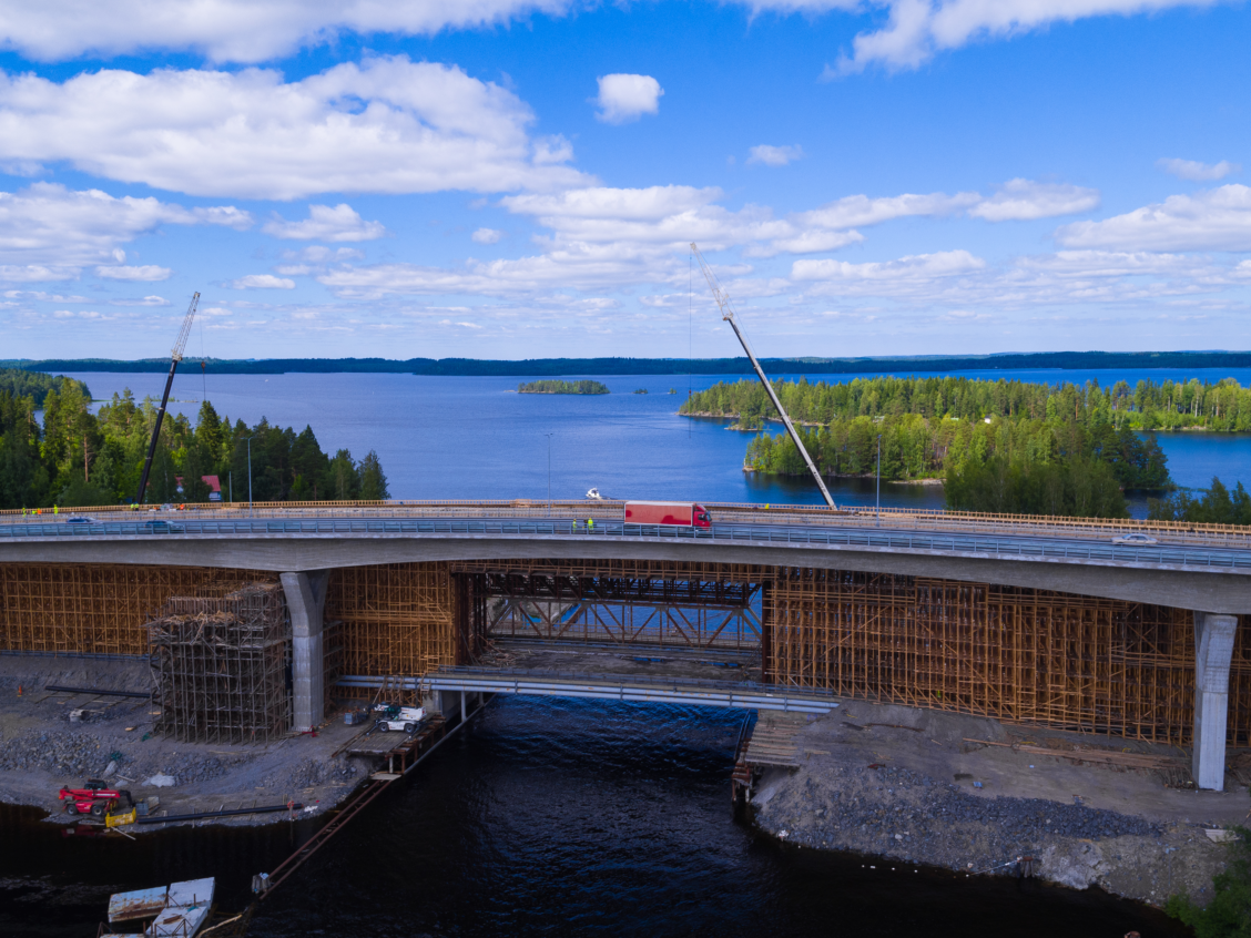Destia rakentaa Savonlinnaan Suomen suurimmat betonisillat - Destia