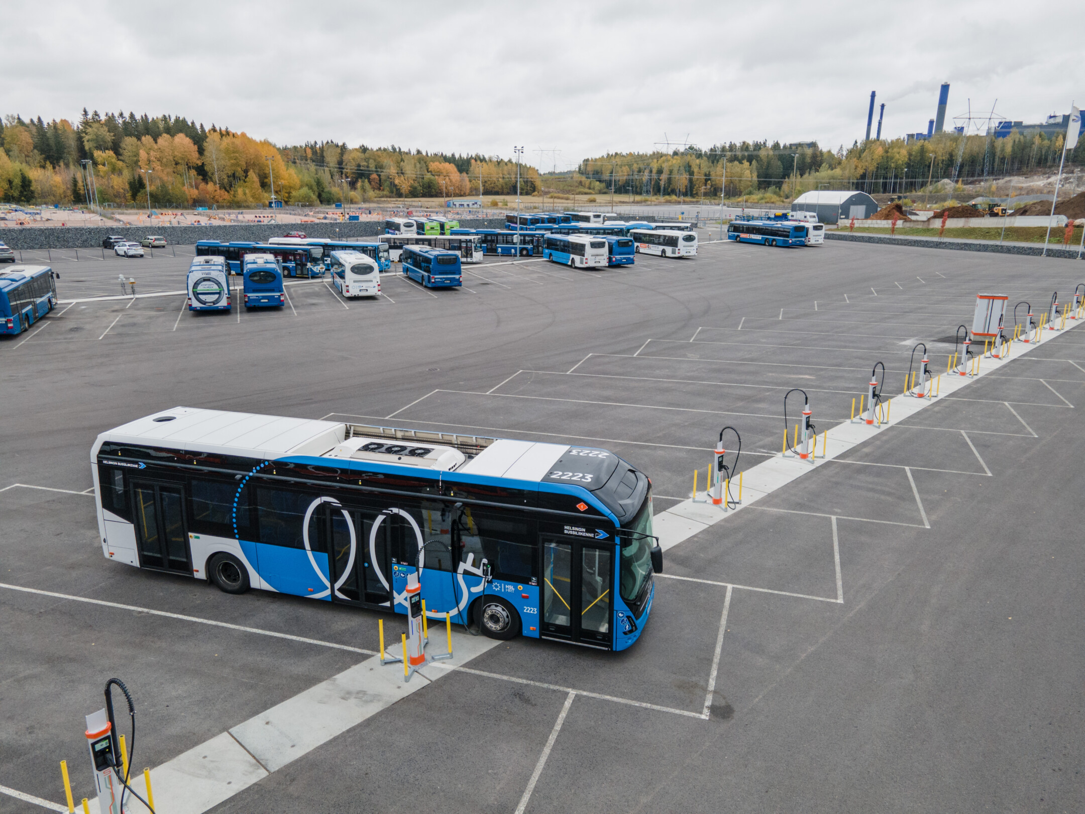 Bus depot charging systems contribute to the electrification of public ...